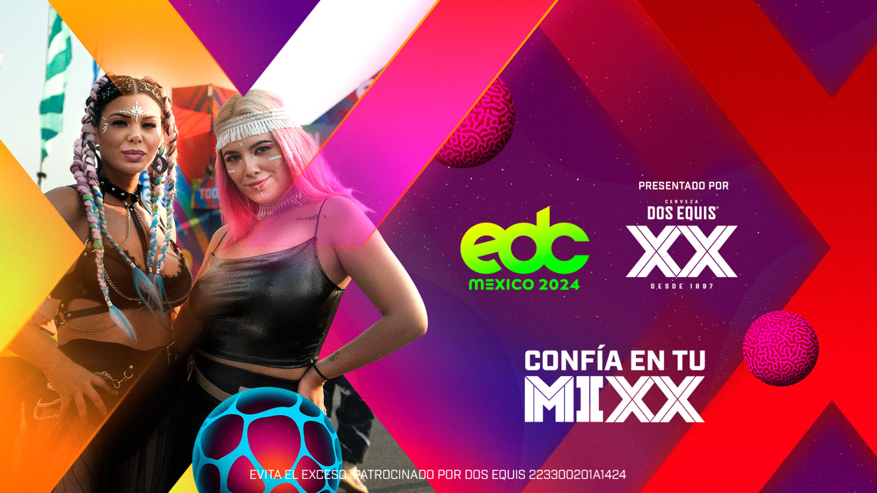 ¡10 años de celebrar! Dos Equis en EDC 2024